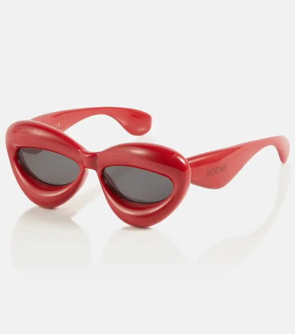 Loewe Inflated Cat-eye Sunglasses - Red