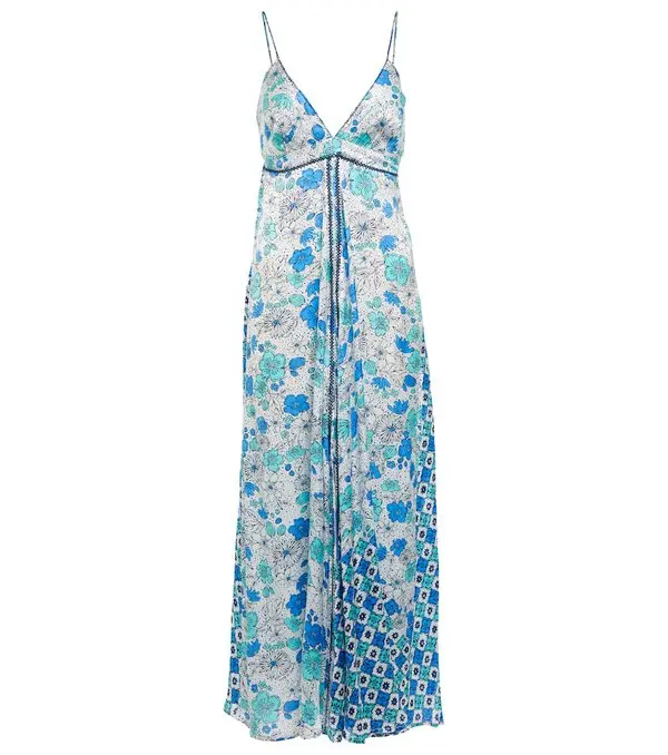 Poupette St Barth Denise Maxi Dress - Green