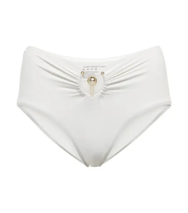 Christopher Esber Orbit Bikini Bottom - White