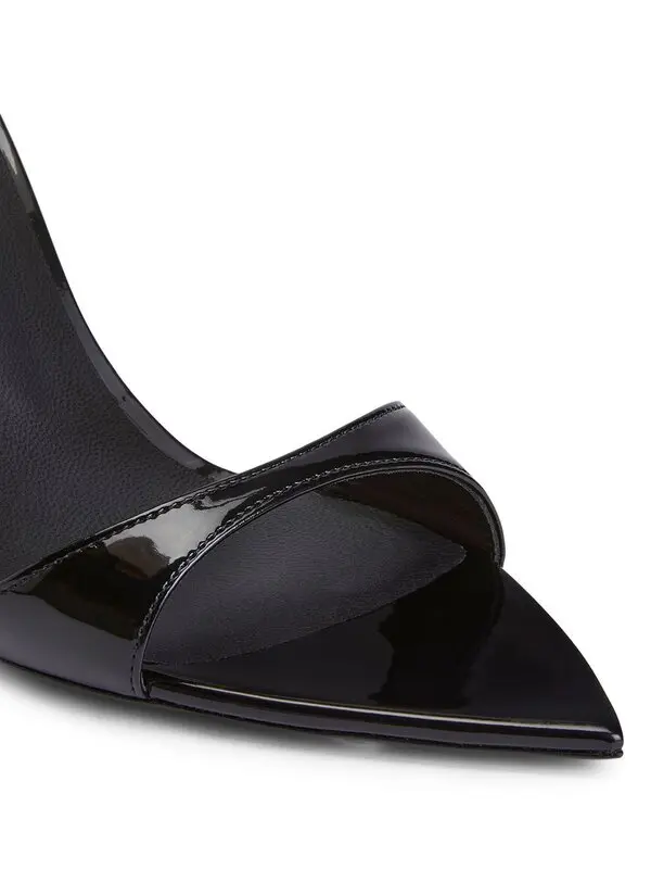 GIUSEPPE ZANOTTI Intriigo Patent 90mm Sandals - Black