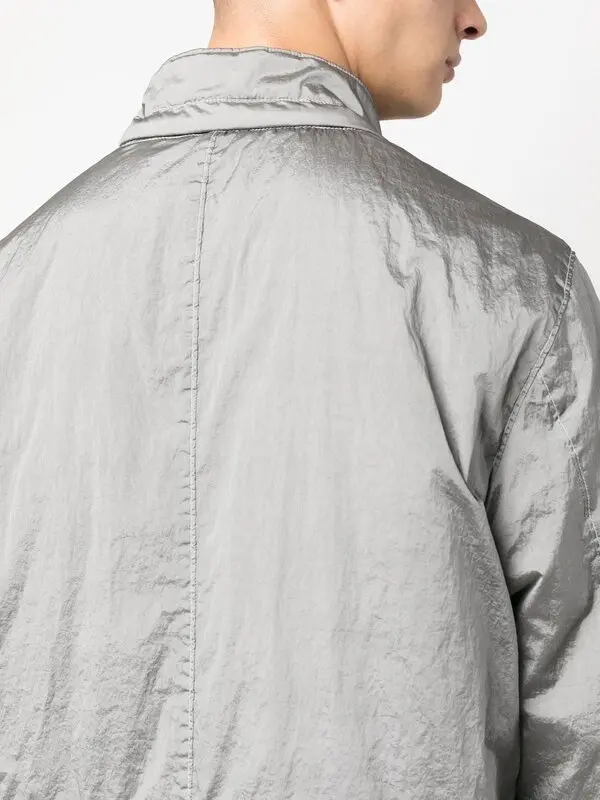 Stone Island Zip-Up Parka Jacket In Grey - 30% Off | Editorialist