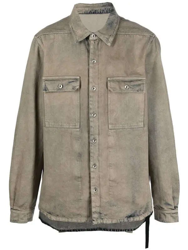 Rick Owens Stonewashed Denim Shirt
