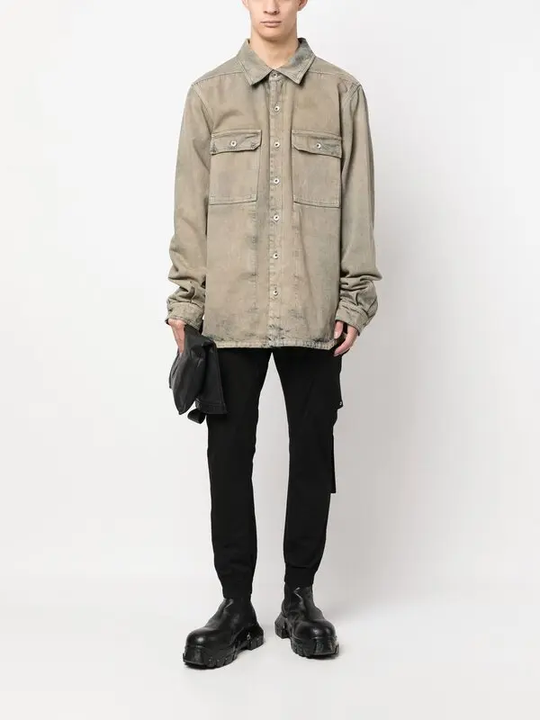 Rick Owens Stonewashed Denim Shirt
