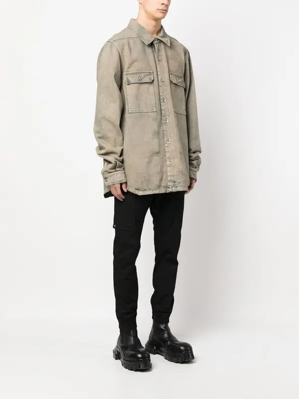 Rick Owens Stonewashed Denim Shirt