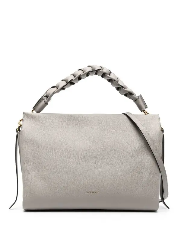 COCCINELLE Braided-handle Leather Shoulder Bag