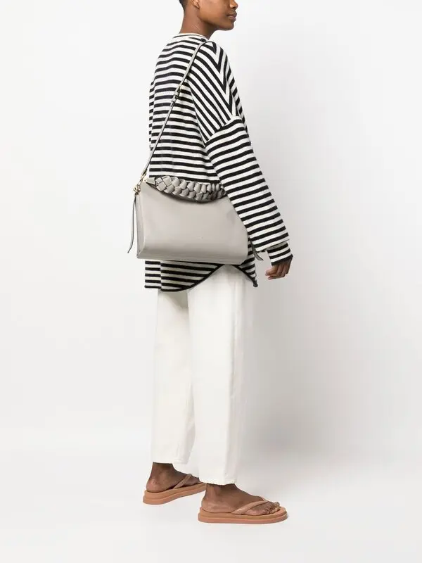 COCCINELLE Braided-handle Leather Shoulder Bag
