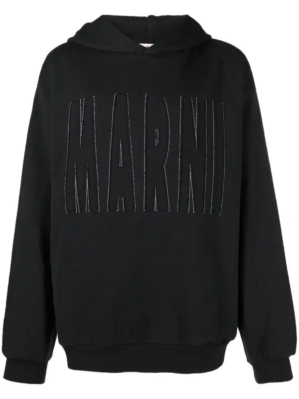 Marni Appliqué Logo Long-sleeve Hoodie