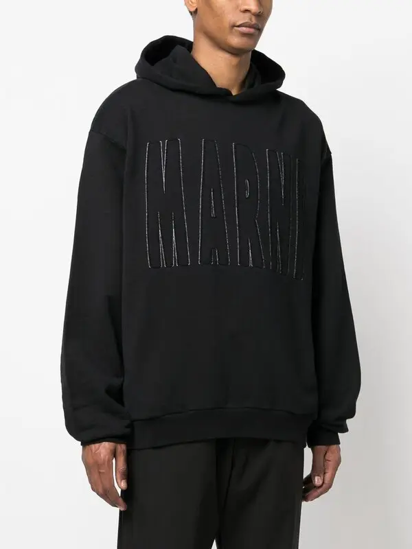 Marni Appliqué Logo Long-sleeve Hoodie