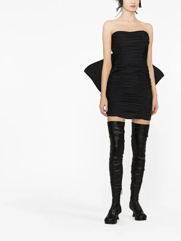 ROTATE BY BIRGER CHRISTENSEN Bow-detail Pleated Minidress
