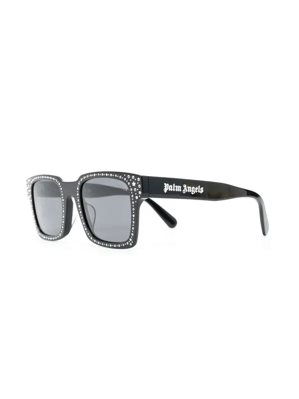 Moncler X Palm Angels Square-frame Sunglasses - Black