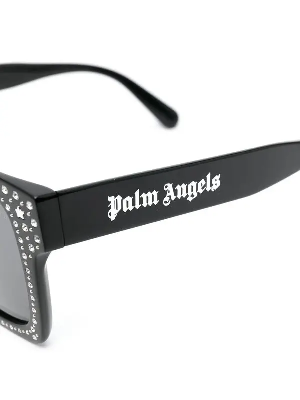 Moncler X Palm Angels Square-frame Sunglasses - Black