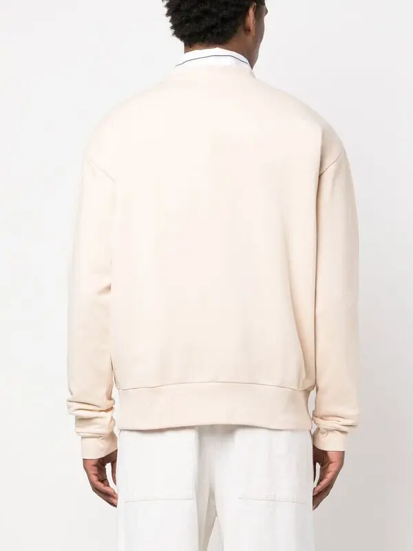 Marni Logo-print Crew-neck Sweatshirt - Neutrals