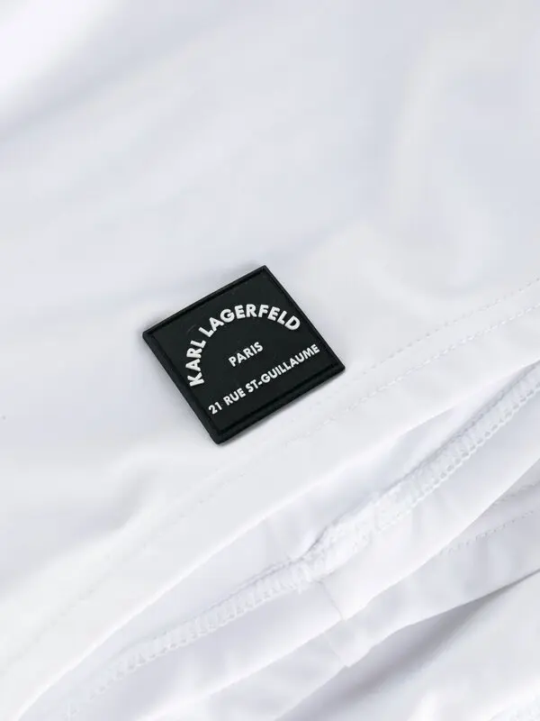 Karl Lagerfeld Logo-print Drawstring Trunks