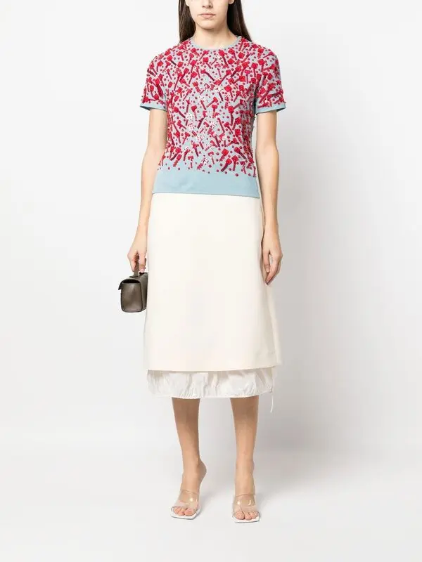 Tory Burch Double-faced Wool Midi Skirt