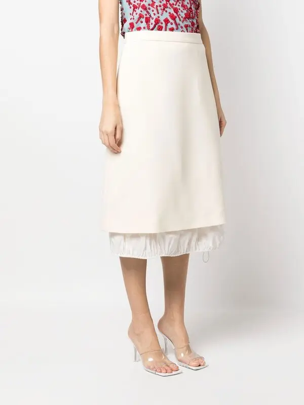 Tory Burch Double-faced Wool Midi Skirt