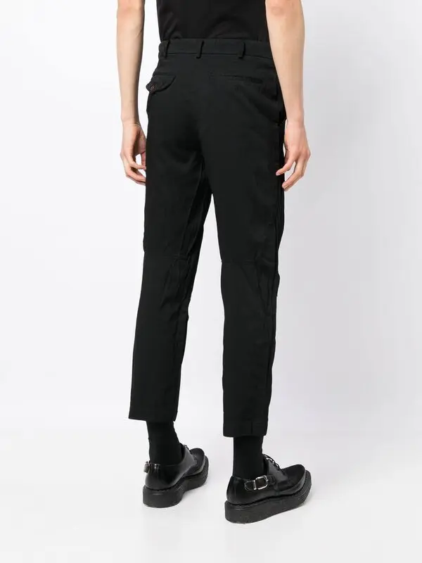 BLACK COMME DES GARÇONS Mid-rise Cropped Trousers