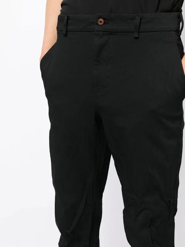 BLACK COMME DES GARÇONS Mid-rise Cropped Trousers