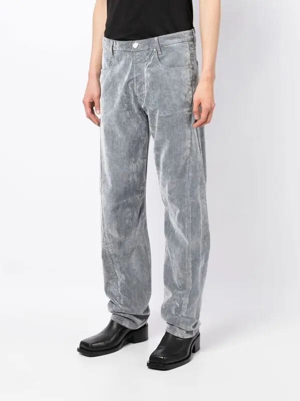 TRUSSARDI Bleached-effect Straight-leg Jeans