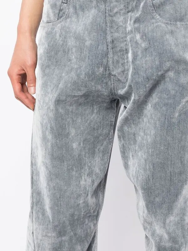 TRUSSARDI Bleached-effect Straight-leg Jeans