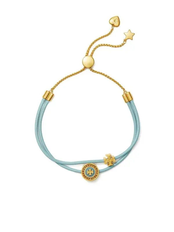 Tory Burch Kira Enamel Pave Slider Bracelet