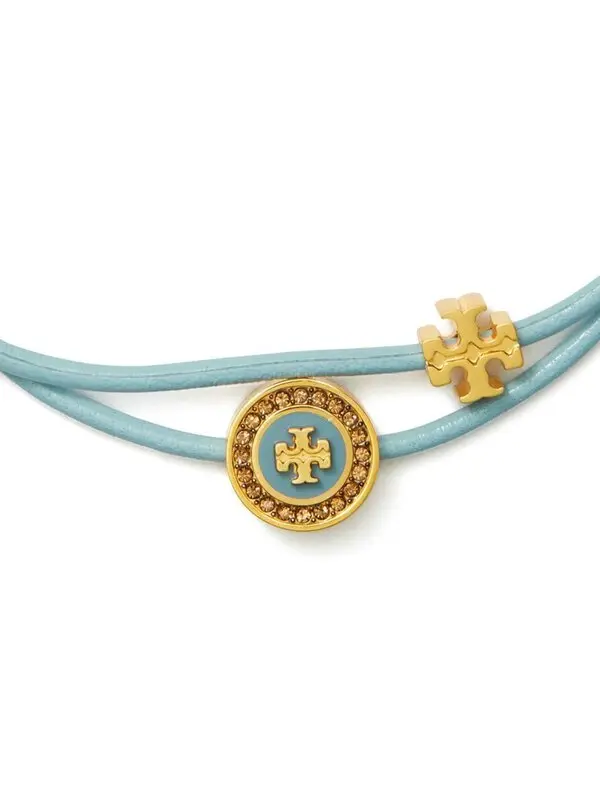 Tory Burch Kira Enamel Pave Slider Bracelet