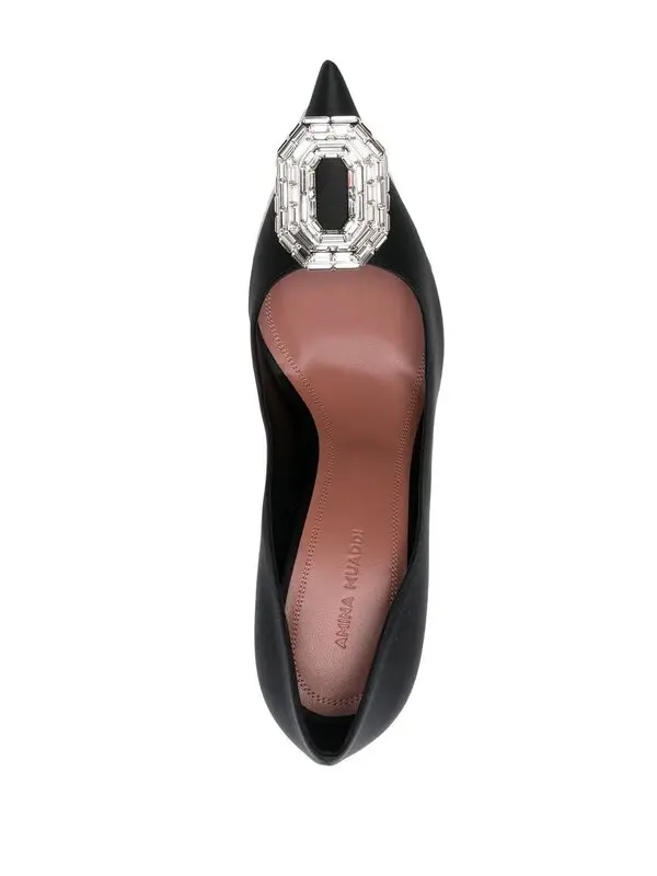 Amina Muaddi Camelia 105mm Pumps - Black