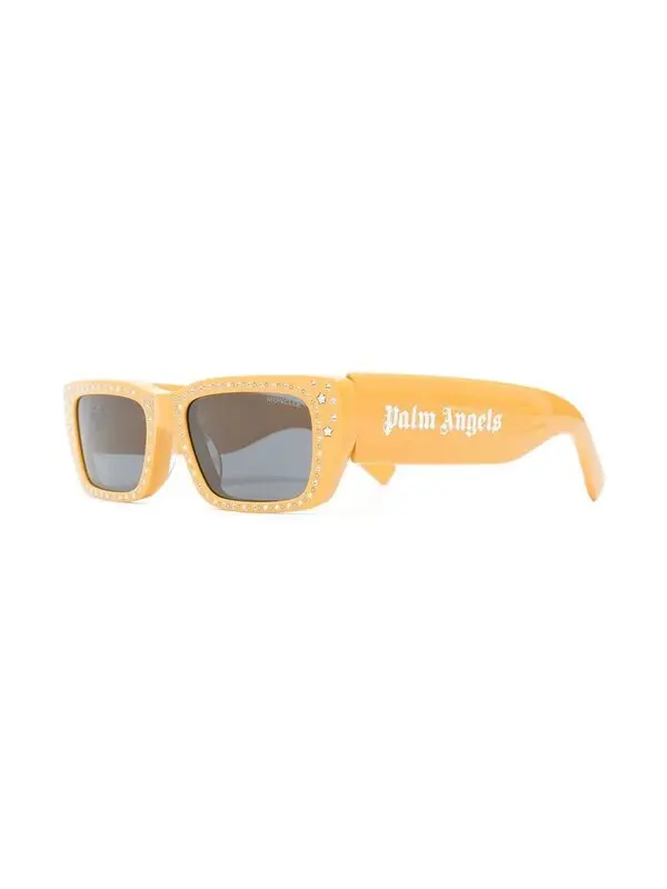 Moncler X Palm Angels Square-frame Sunglasses - Yellow