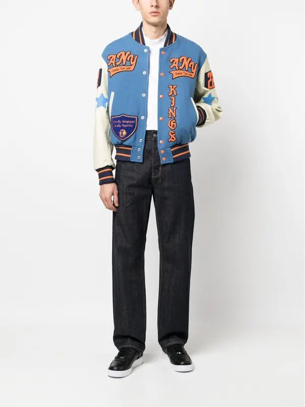 AWAKE NY Wool Blend Sport Jacket With Lion Patch