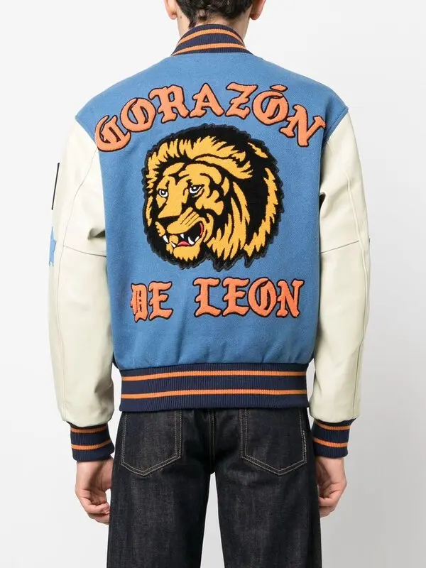 AWAKE NY Wool Blend Sport Jacket With Lion Patch