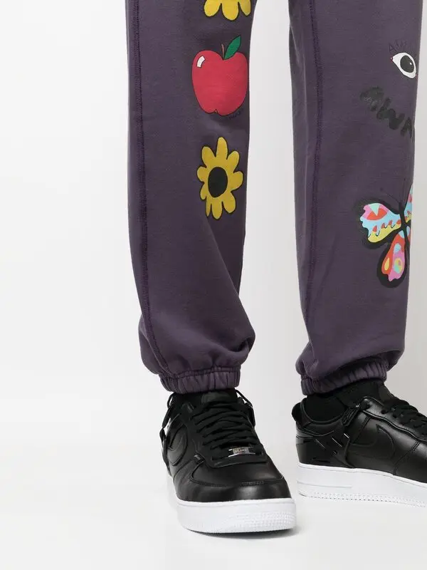 AWAKE NY Graphic-print Elasticated Track-pants