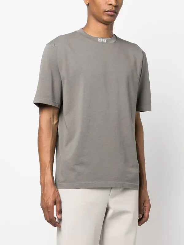 Heron Preston Logo-patch Crew Neck T-shirt - Grey