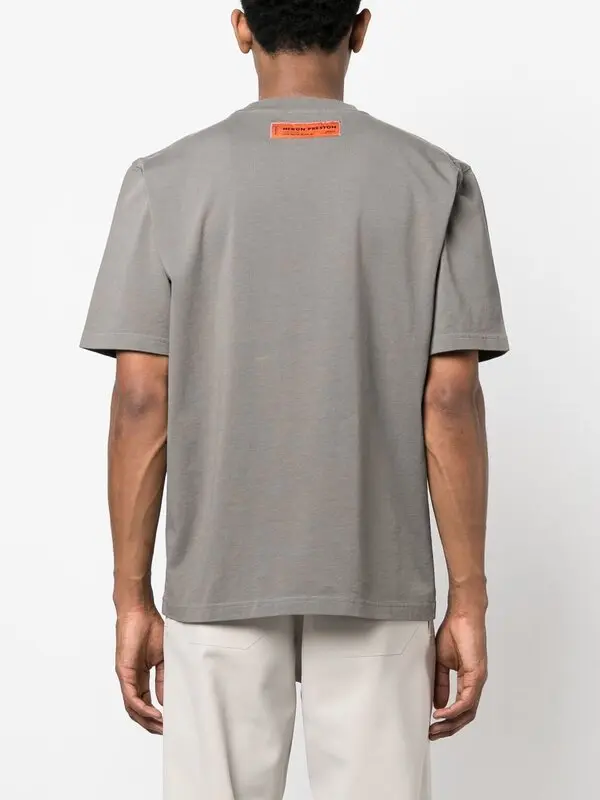 Heron Preston Logo-patch Crew Neck T-shirt - Grey