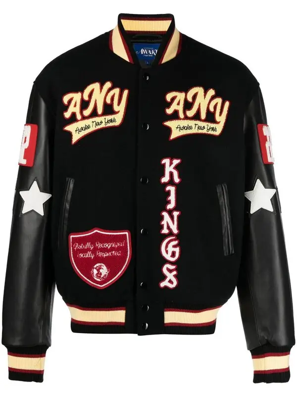 AWAKE NY Lion-patch Sport Jacket - Black