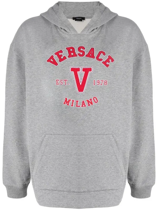 Versace Appliqué Logo Hoodie