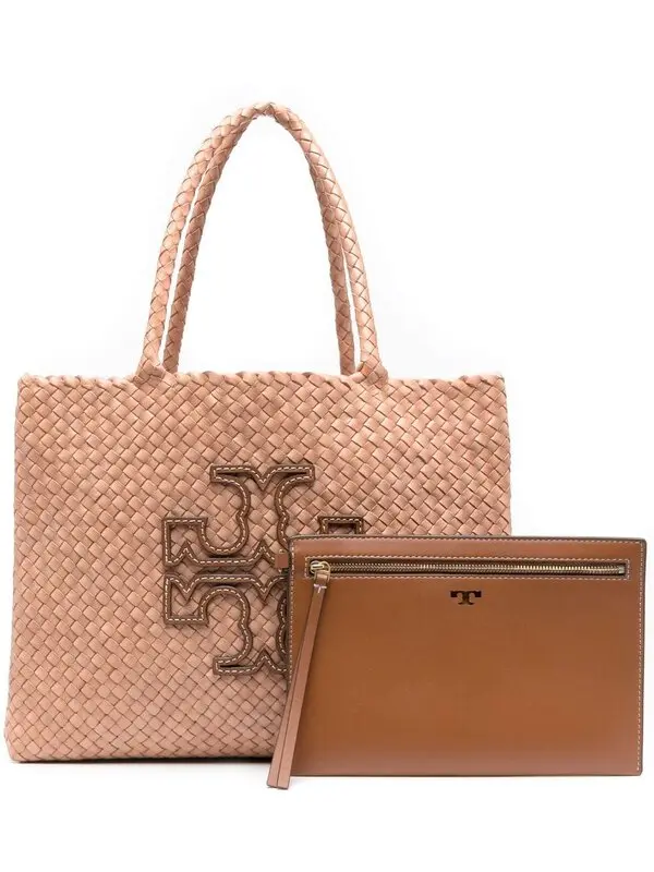 Tory Burch Mcgraw Dragon Woven Tote Bag