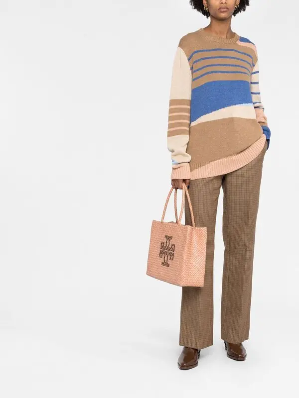 Tory Burch Mcgraw Dragon Woven Tote Bag