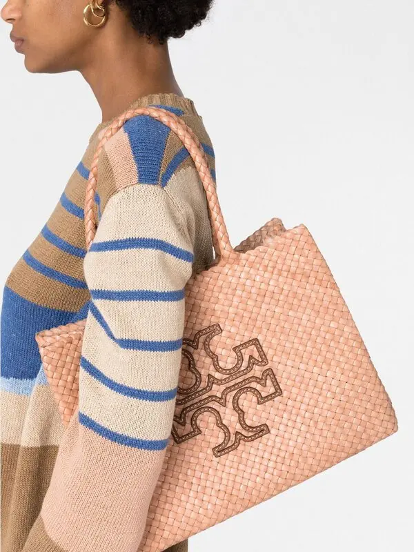 Tory Burch Mcgraw Dragon Woven Tote Bag