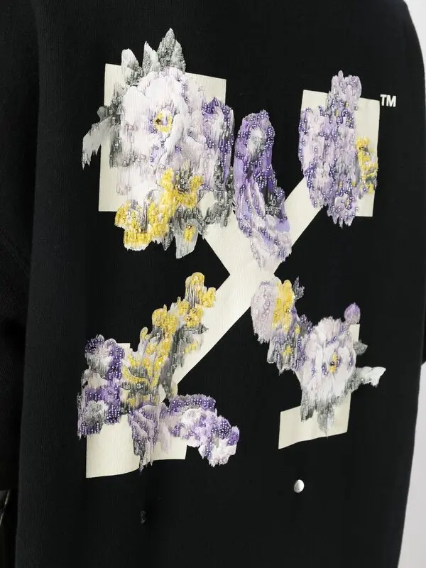 Off-White Floral Arrows T-shirt Dress