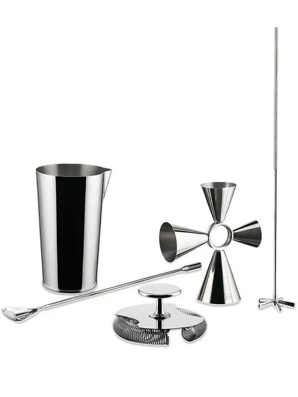 ALESSI Tending Box 5 Piece Mixing Kit - Silver