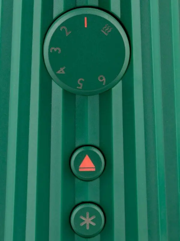 ALESSI Plissé Matte Toaster - Green