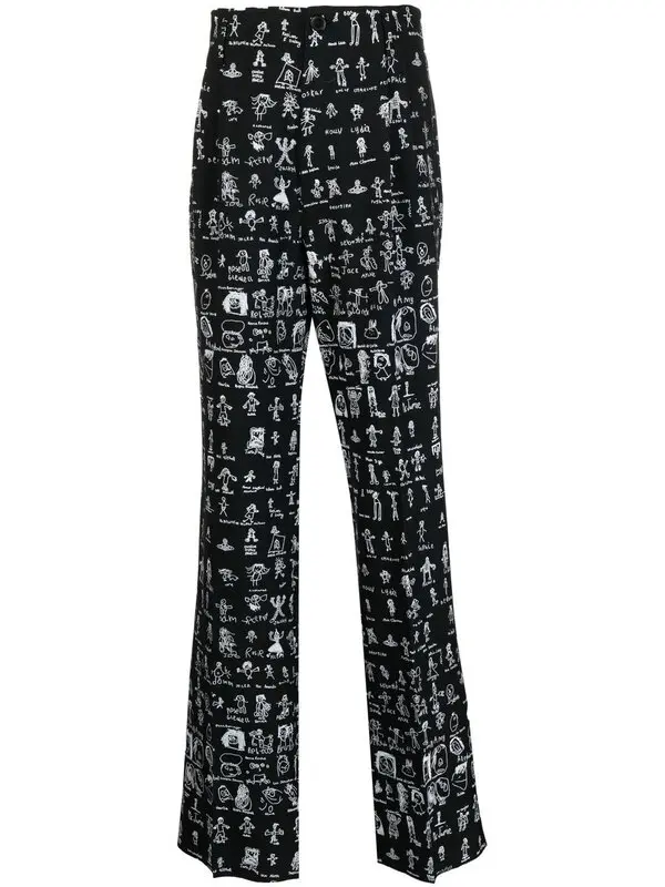 VIVIENNE WESTWOOD All-over Graphic Print Trousers
