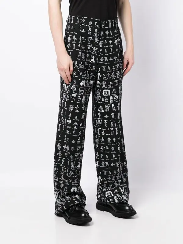 VIVIENNE WESTWOOD All-over Graphic Print Trousers