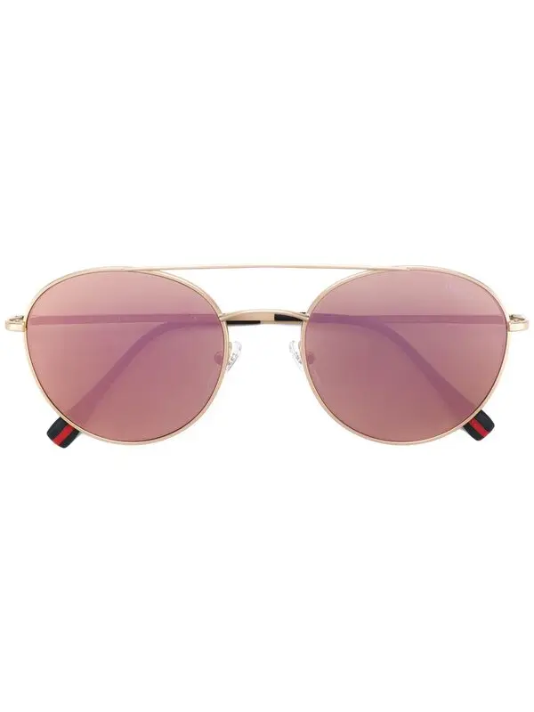 Prada Round Pilot-frame Sunglasses