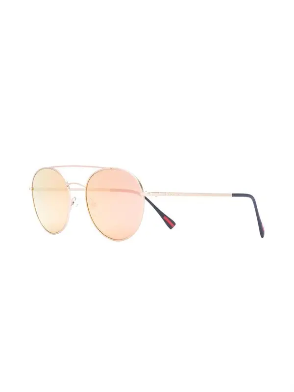 Prada Round Pilot-frame Sunglasses