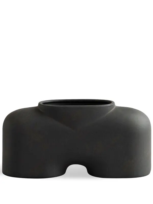 101 COPENHAGEN Cobra Fat Medium Vase - Black