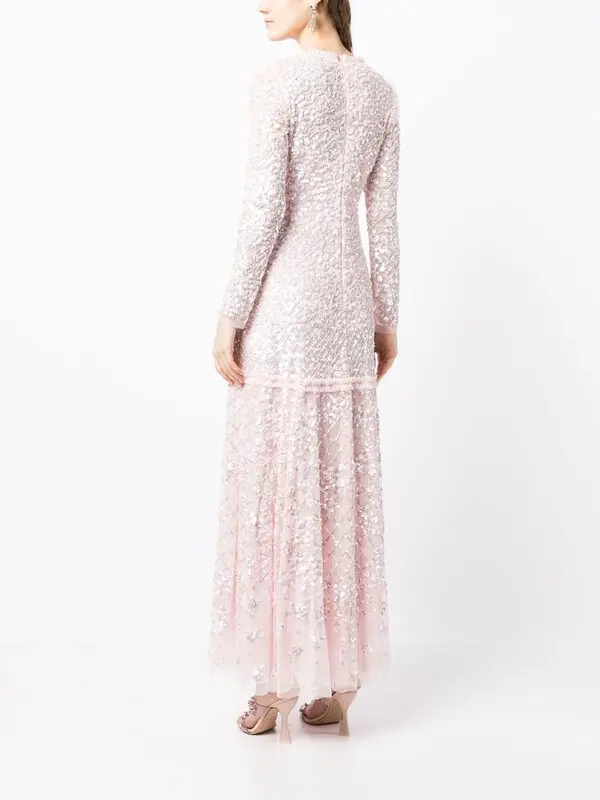 NEEDLE & THREAD Sequin-embellished Long Dress