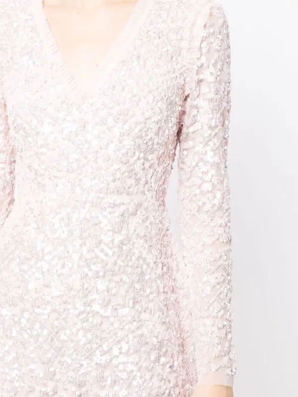 NEEDLE & THREAD Sequin-embellished Long Dress