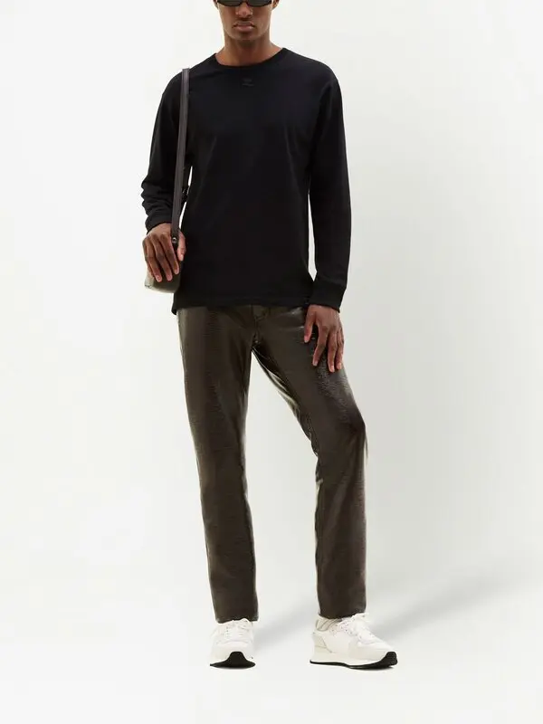 COURREGES Reedition Faux-leather Trousers - Brown