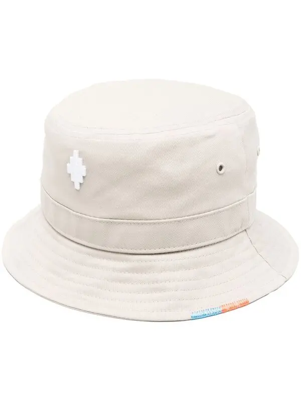 COUNTY OF MILAN Logo-patch Bucket Hat - Neutrals