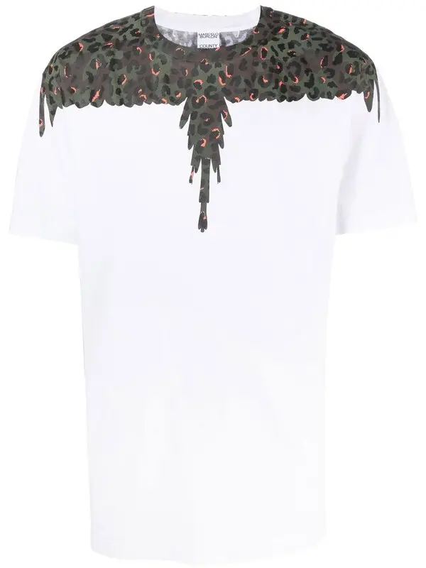 COUNTY OF MILAN Animalier Wings Organic Cotton T-shirt - White